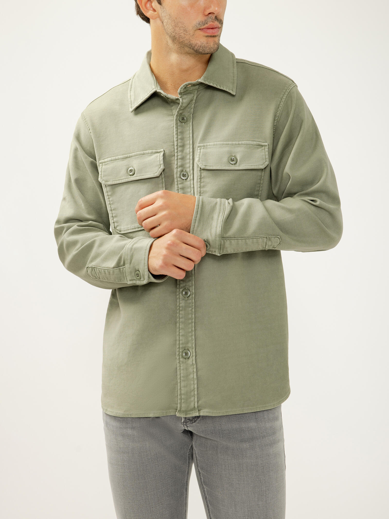 Buy Knit Flex Button-Up Shirt for CAD 124.00 | Silver Jeans