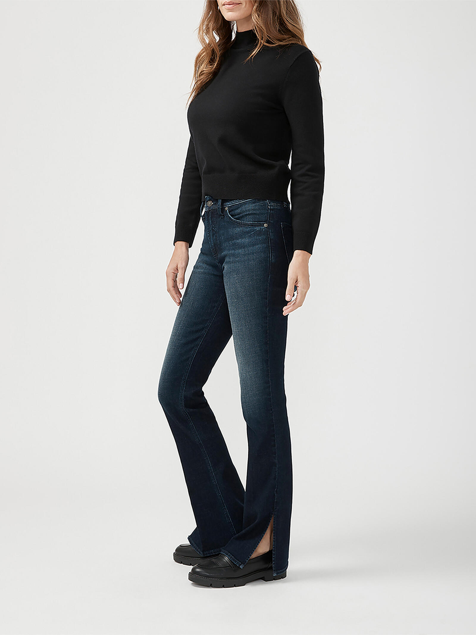 Buy Avery High Rise Bootcut Luxe Stretch Jeans for CAD 67.00 | Silver ...
