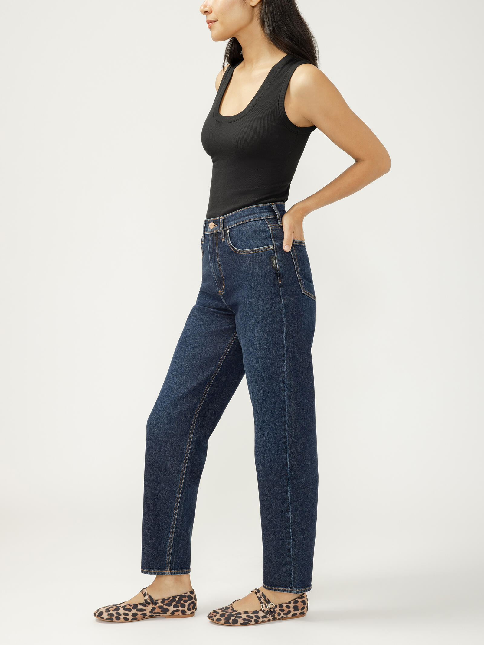 Buy High Rise Arc Leg Jeans for CAD 128.00 | Silver Jeans