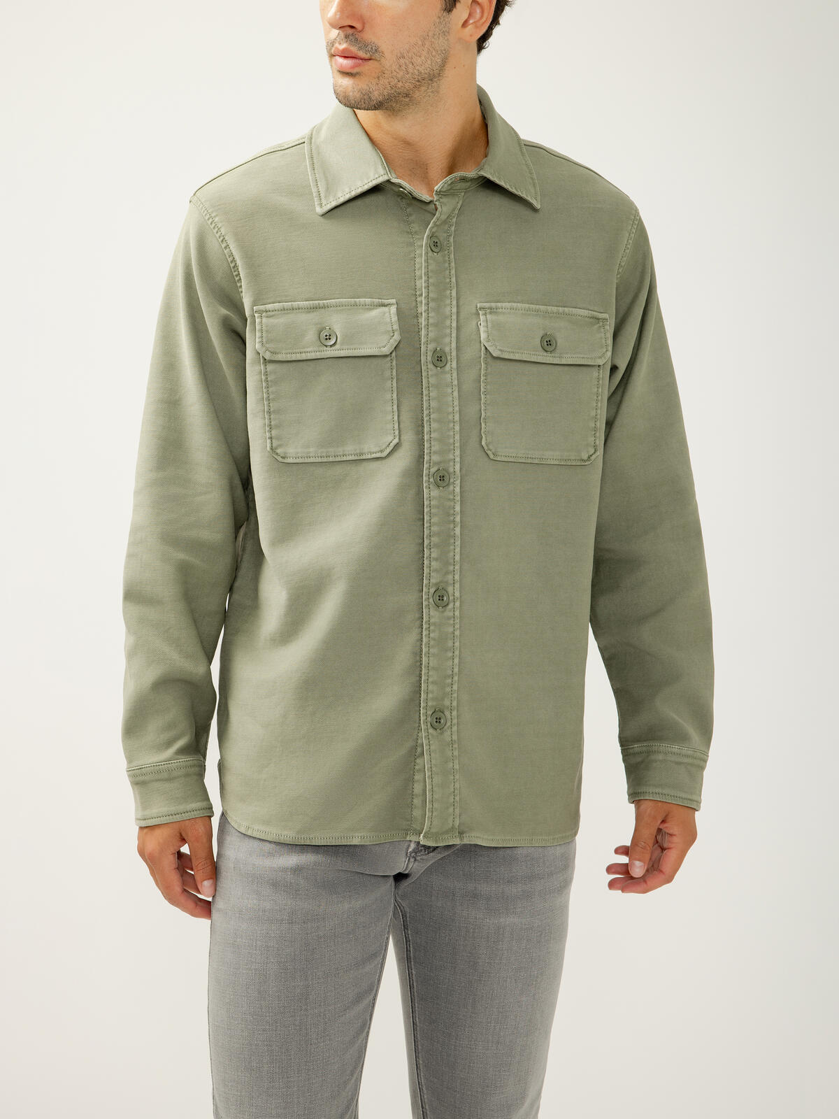 Buy Knit Flex Button-Up Shirt for CAD 124.00 | Silver Jeans