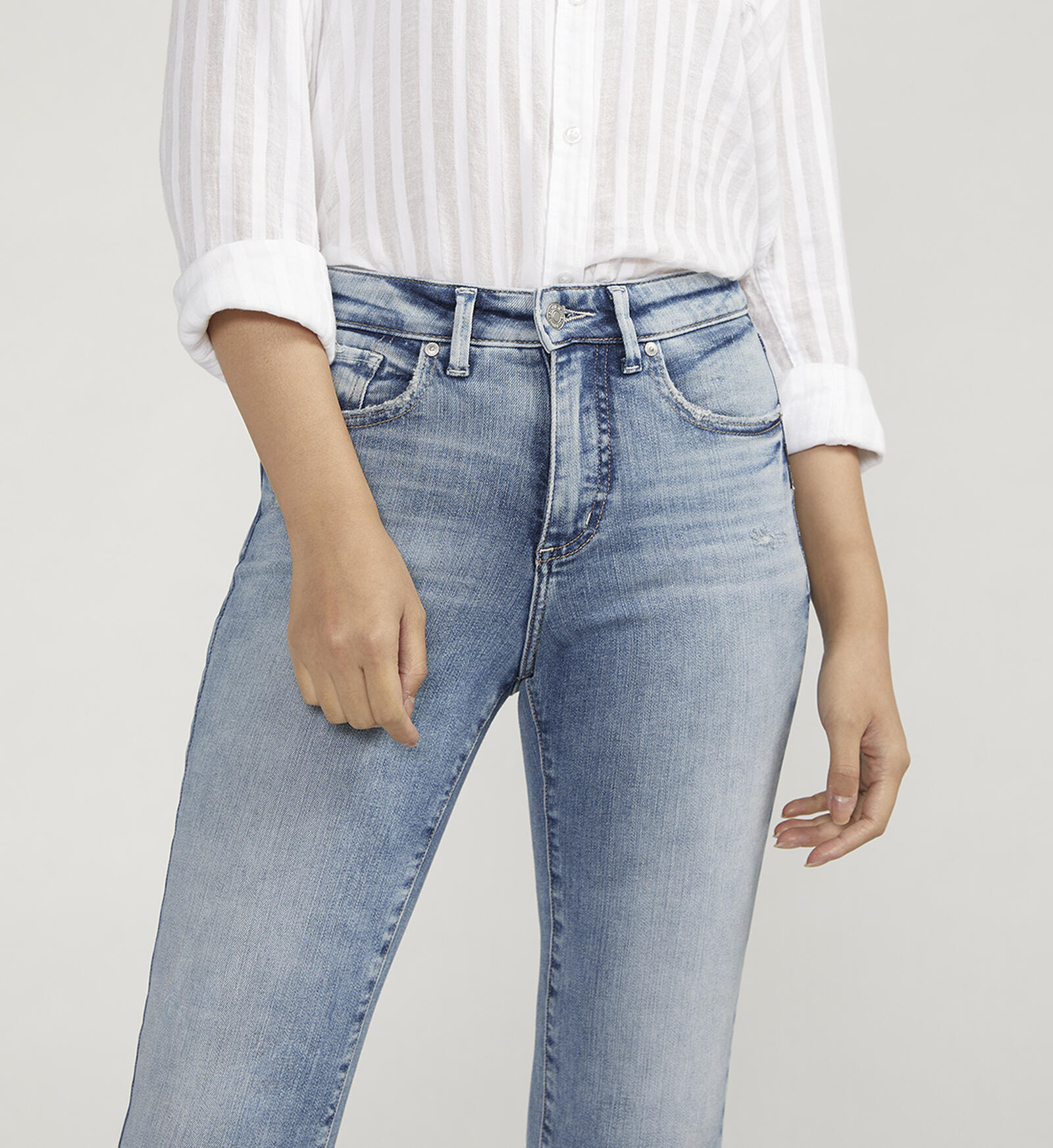 Buy Isbister High Rise Straight Leg Jeans for CAD 56.00 | Silver Jeans ...