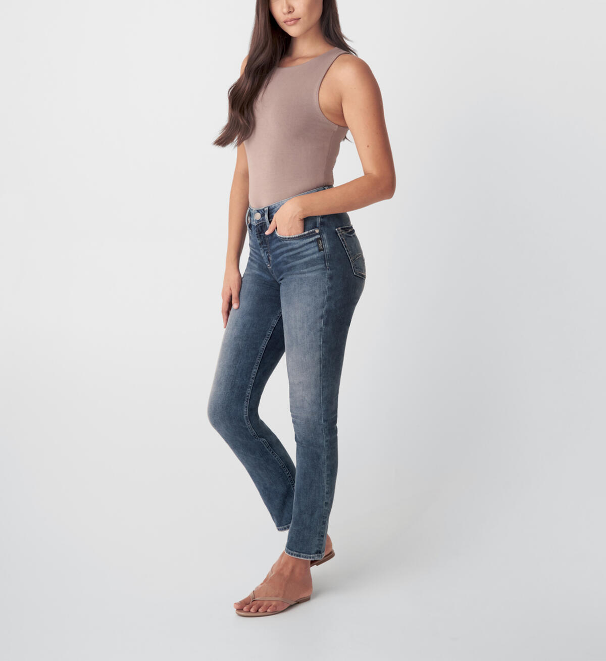 Buy Avery High Rise Straight Leg Jeans for CAD 104.00 | Silver Jeans CA New