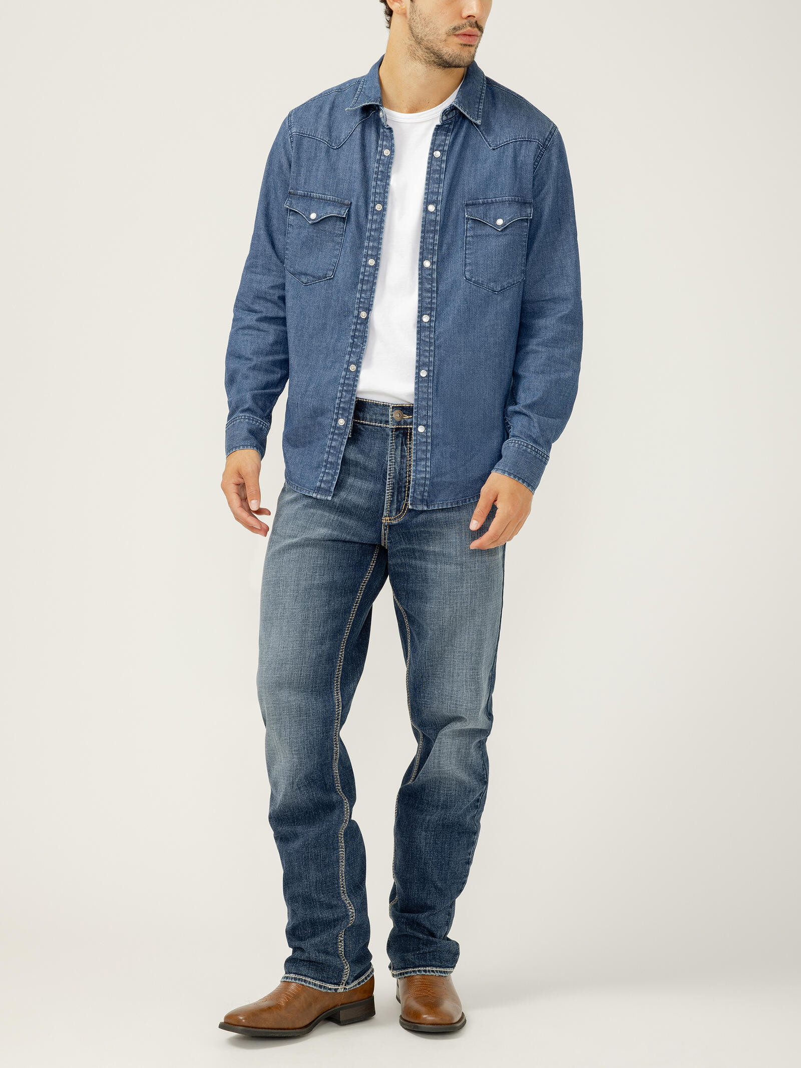 Buy Grayson Classic Fit Straight Leg Jeans for CAD 76.00 | Silver Jeans