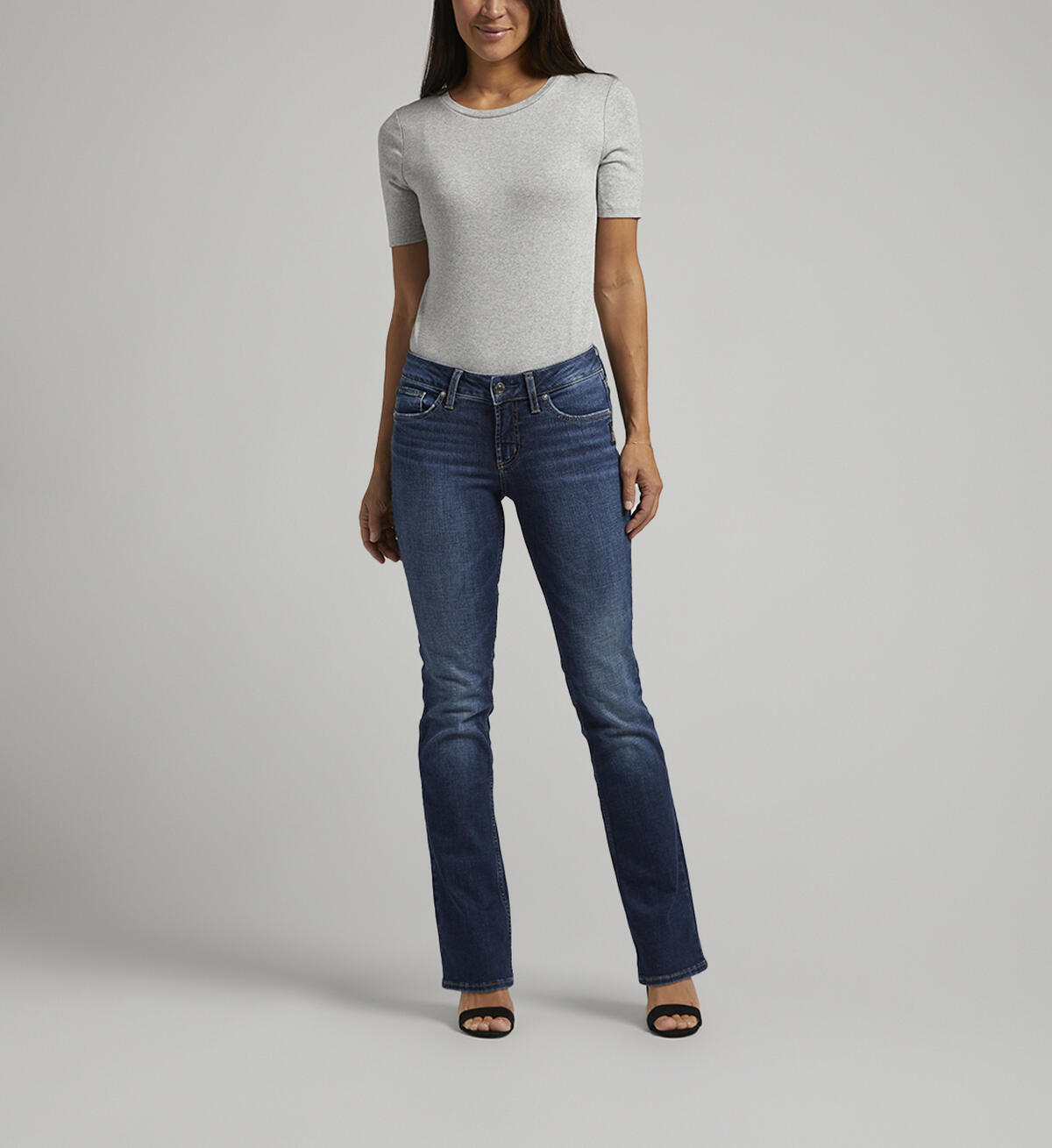 Buy Suki Mid Rise Slim Bootcut Jeans for CAD 104.00 | Silver Jeans CA New